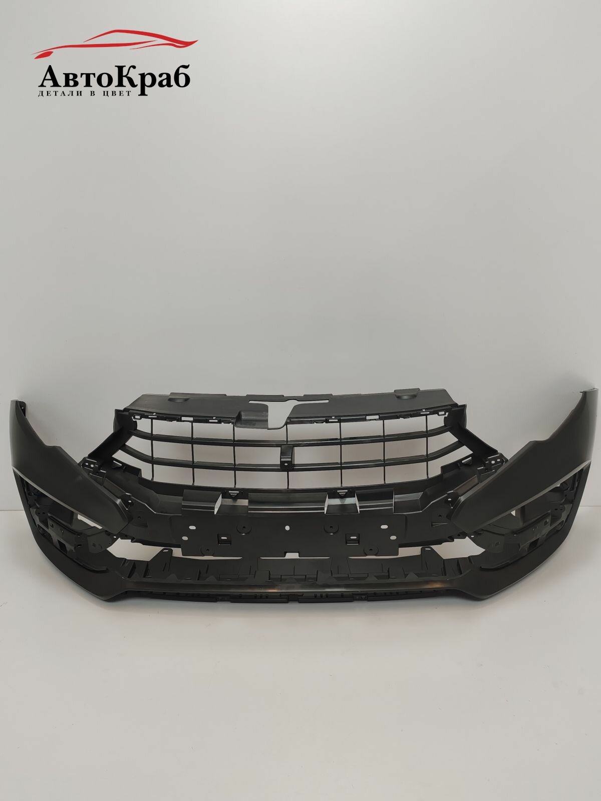 Бампер передний с парктрониками для Лада Веста NG рестайлинг 2022 - 2025 г. под покраску