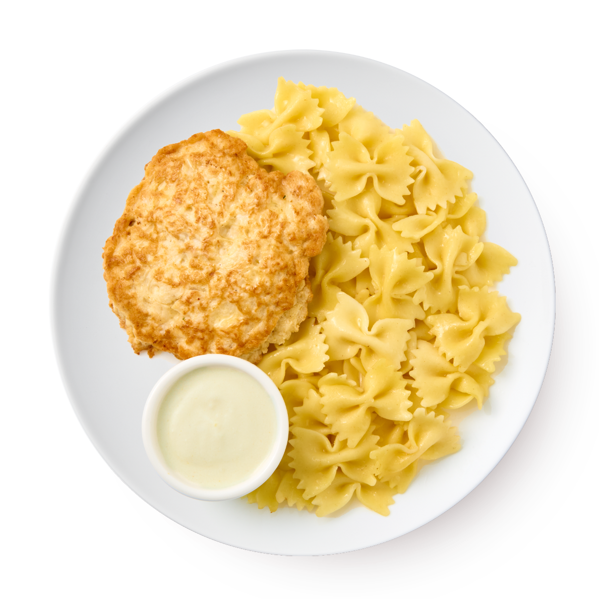 Котлета куриная "Фарфалле", с фарфалле, сливочным соусом, 230 г