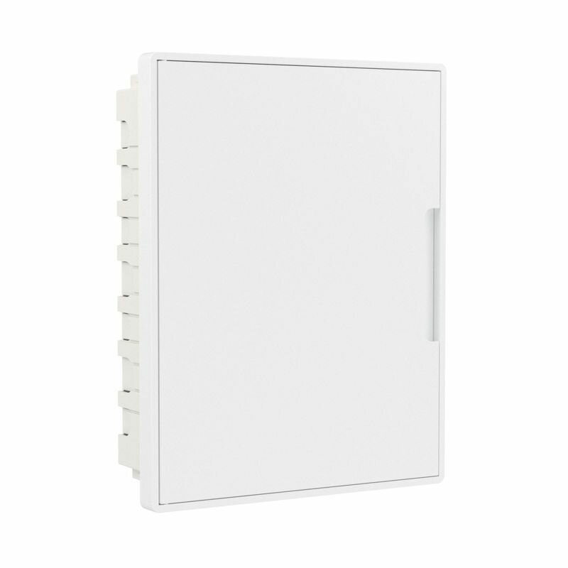 Щиток встраиваемый 24мод. с бел. дверцей с 4 шинами PEN (2шт на 8 отверст. и 2шт на 6 отверст.) бел. DKC F24B1WW