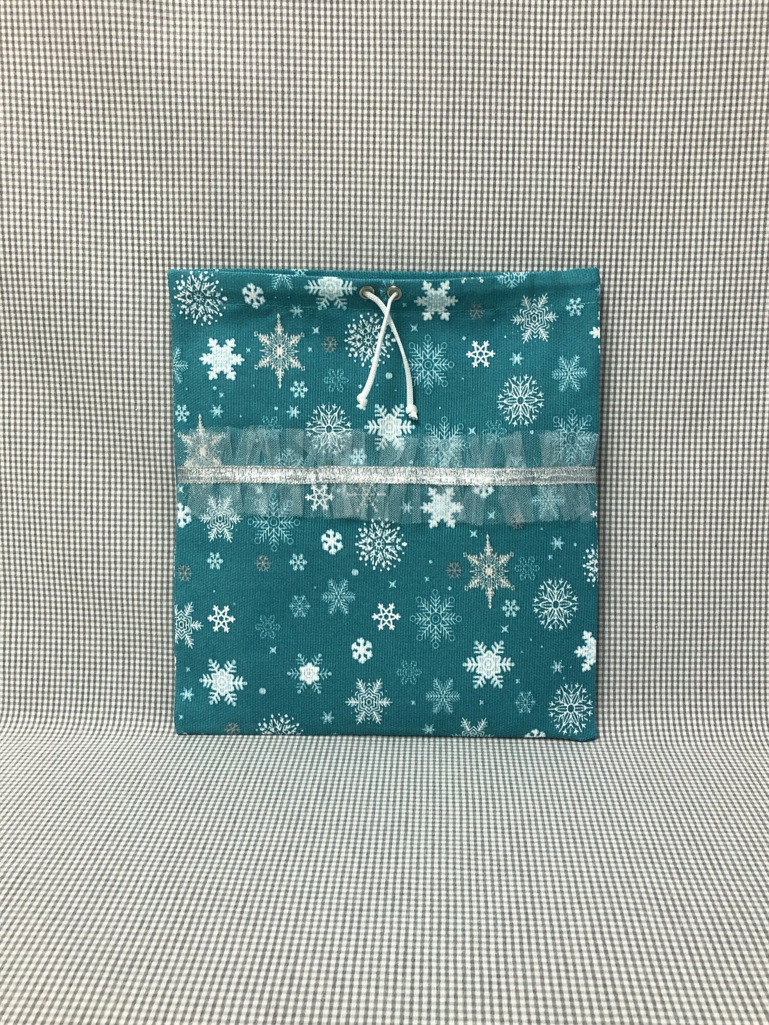 Мешочек из рогожки 26х29 см, -нг16-3, новогодний, для упаковки и хранения