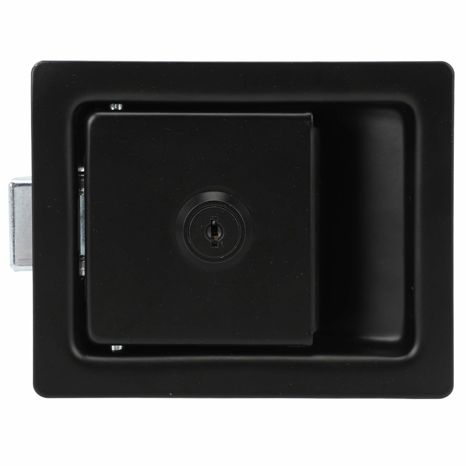 128 X 102 мм защелка с ручкой-лопаткой и 2 ключами, прочная защелка для ящика для инструментов из углеродистой стали для каравана, грузовика, автофургона