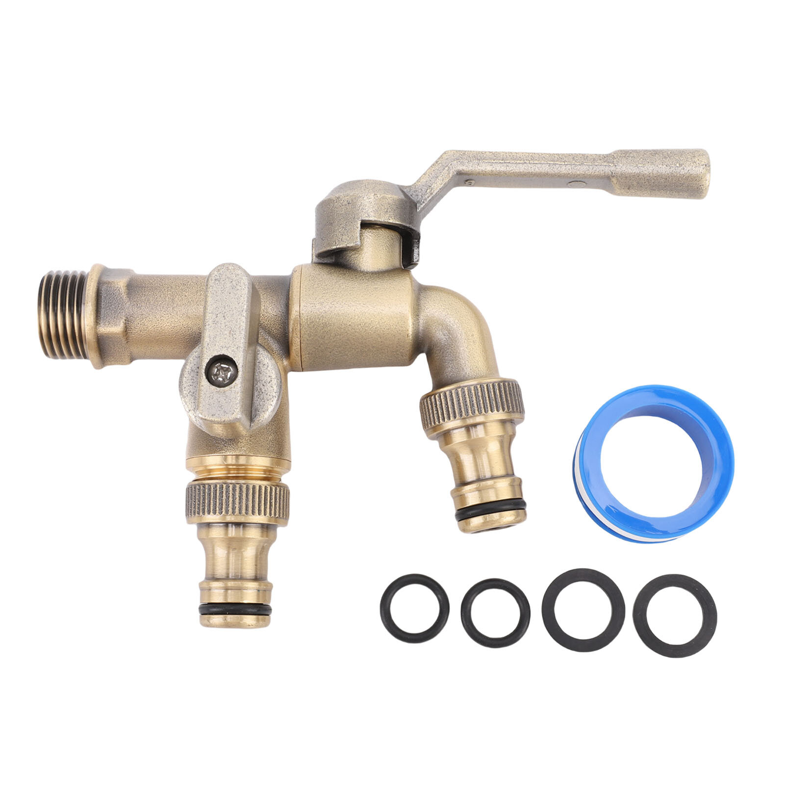 Уличный водопроводный кран, настенный садовый латунный шаровой кран, морозостойкий кран с входом и выходом 1/2 дюйма, в стиле ретро, бронзовый, для дома и балкона.