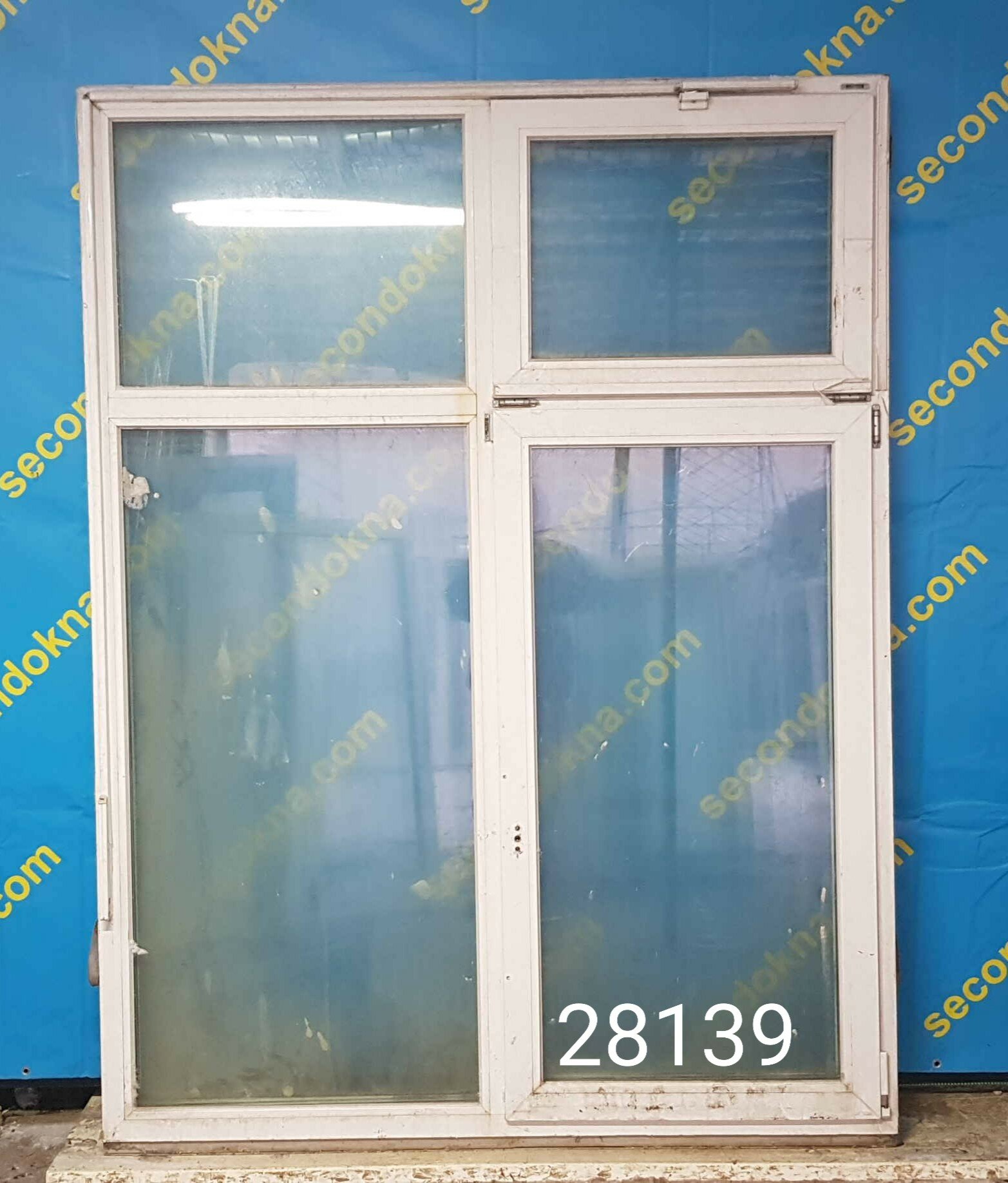 Пластиковое окно Б/У 2170(в) 1560 об х 1650(ш)