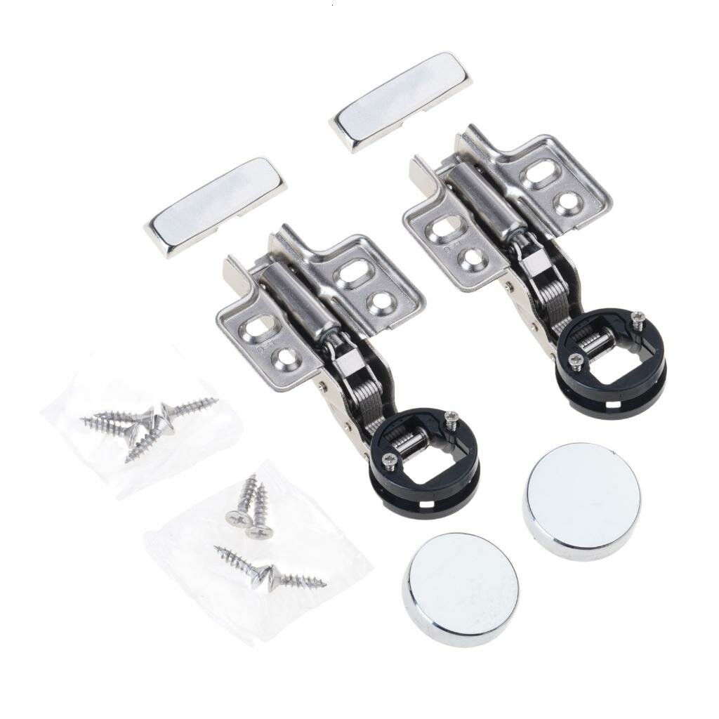 Гидравлические петли для дверей шкафа 2 шт, Большой поворот без ков