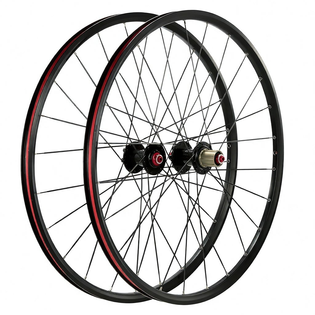 Колесный комплект для горных велосипедов Ultralight MTB 27.5 дюйма 24 отверстия, передняя 2 подшипника, задняя 5 подшипников, совместимый с кассетой 8-10 скоростей, материал вала углеродное волокно, материал спиц сталь, ось передняя 100мм, задняя 135мм,