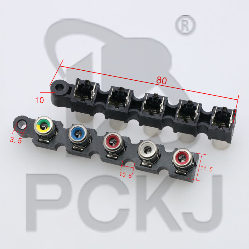 AV Core гнездо 5/6/8/9 отверстия верхней коробки аудио PCB сварной лотос гнездо входной сигнал интерфейс AV5-8.4-1