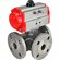 Кран шаровой DN.ru 316-316-PTFE Ду80 Ру16 тип L, с пн. приводом S...