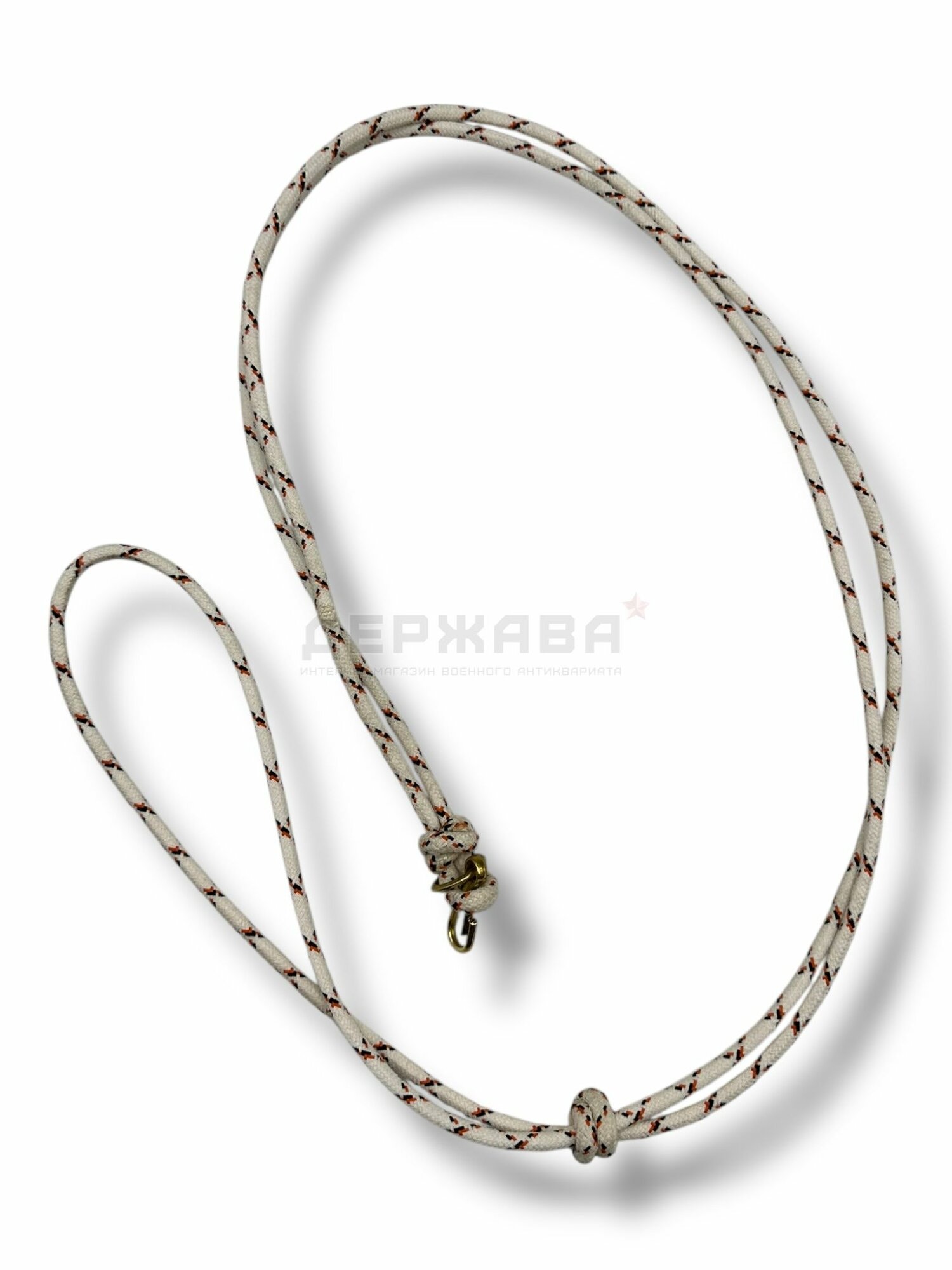 Револьверный шнур страховочный офицера РИА, белый