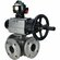 Кран шаровой DN.ru 316-316-PTFE Ду100 Ру16 тип L, с пн. приводом DA-105-1 и БКВ ...