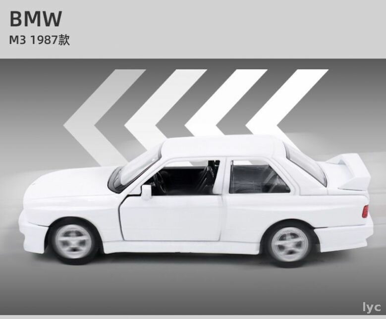 Эксклюзивная коллекционная модель BMW M3 E30 1987 года от RMZ CITY, масштаб 1:36, металлическая