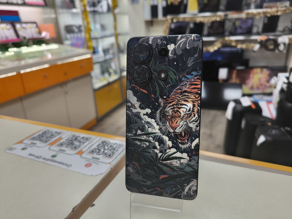 Смартфон Xiaomi Redmi Note 13 4G 6/128 ГБ RU, Dual nano SIM, midnight black, с наклейкой