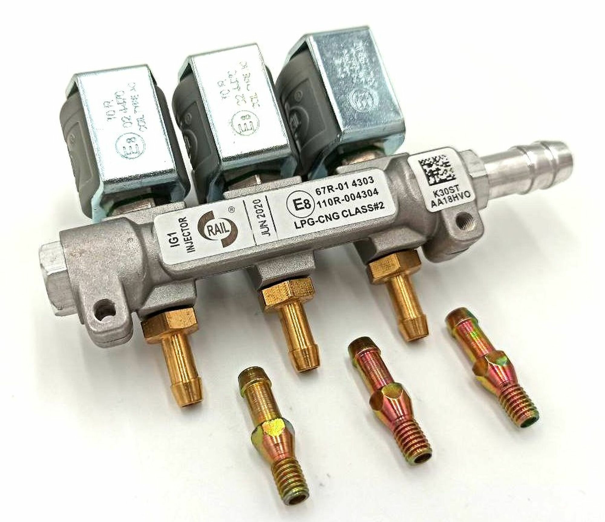 Газовые форсунки Rail 3 цилиндра 2 Om ГБО