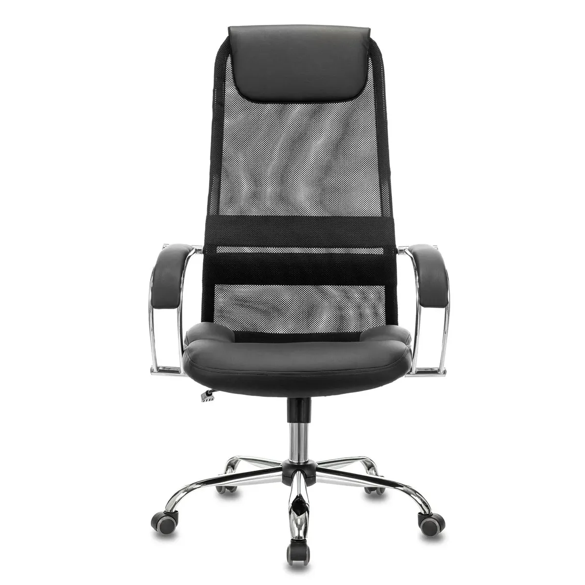 Кресло офисное Бюрократ, CH-608SL/BLACK, TW-01 TW-11, экокожа/сетка, черный