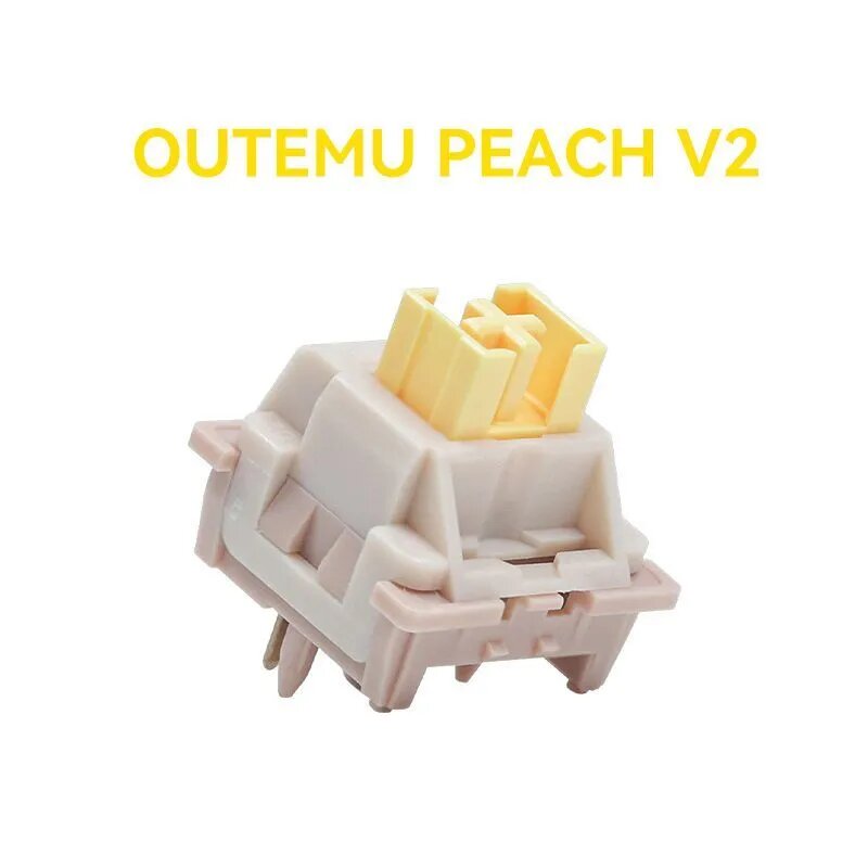 Механические переключатели Outemu Silent Peach V2 90 штук