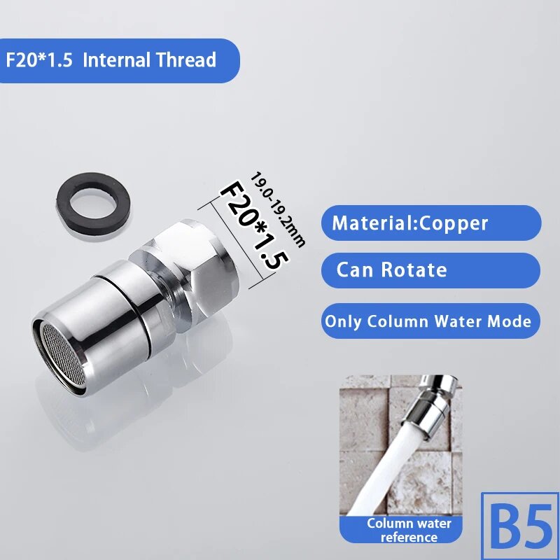 Водосберегающий латунный аэратор Gnimauhz 18/20/22/24 мм F20 Copper