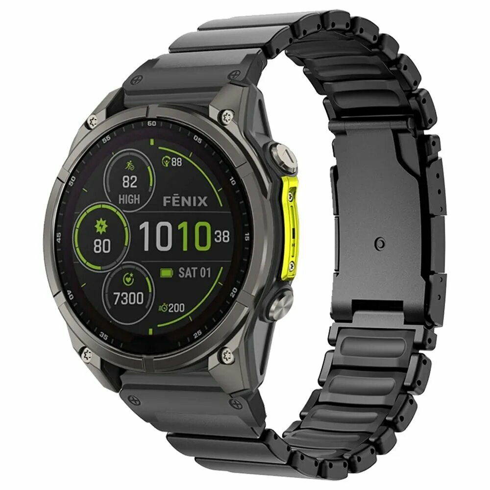 26 мм Титановый силиконовый ремешок для часов Garmin Fenix 8 Pro 51 мм 7X 6X Solar 5X Plus, Epix Pro, Tactix, Quatix, Enduro браслет.