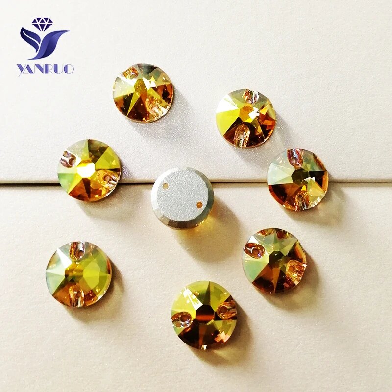 Стразы YANRUO 3288 Xirius Sunshine 8mm, 49шт