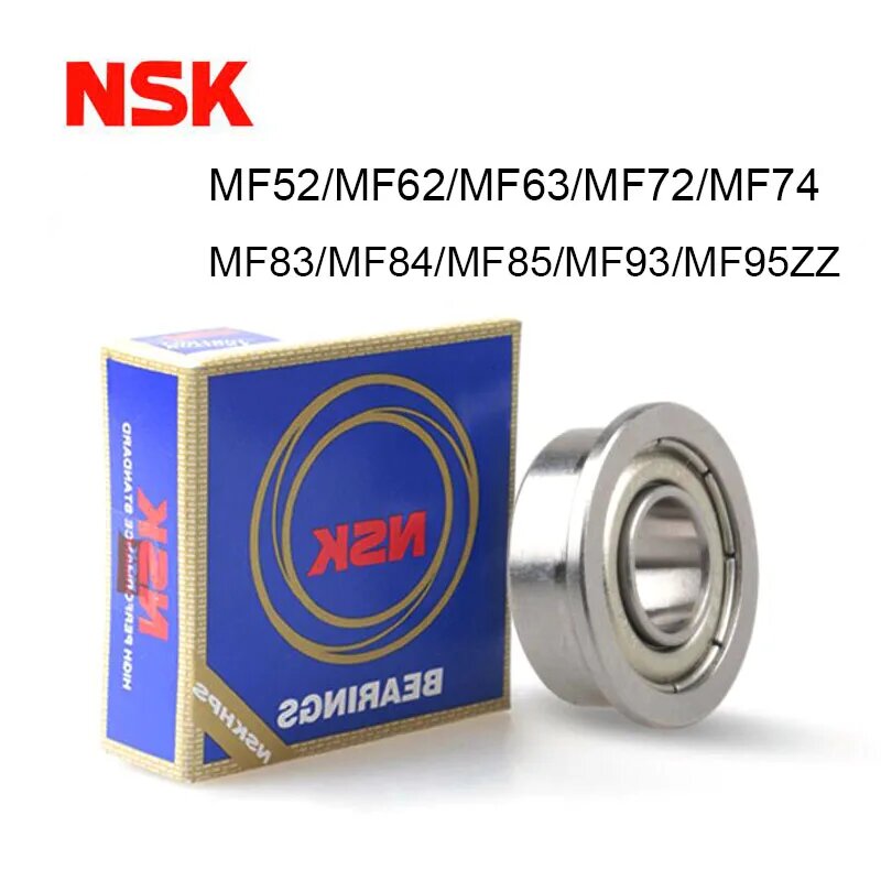 Набор миниатюрных фланцевых подшипников NSK MF52ZZ. MF95Z 10Pcs, MF74ZZ
