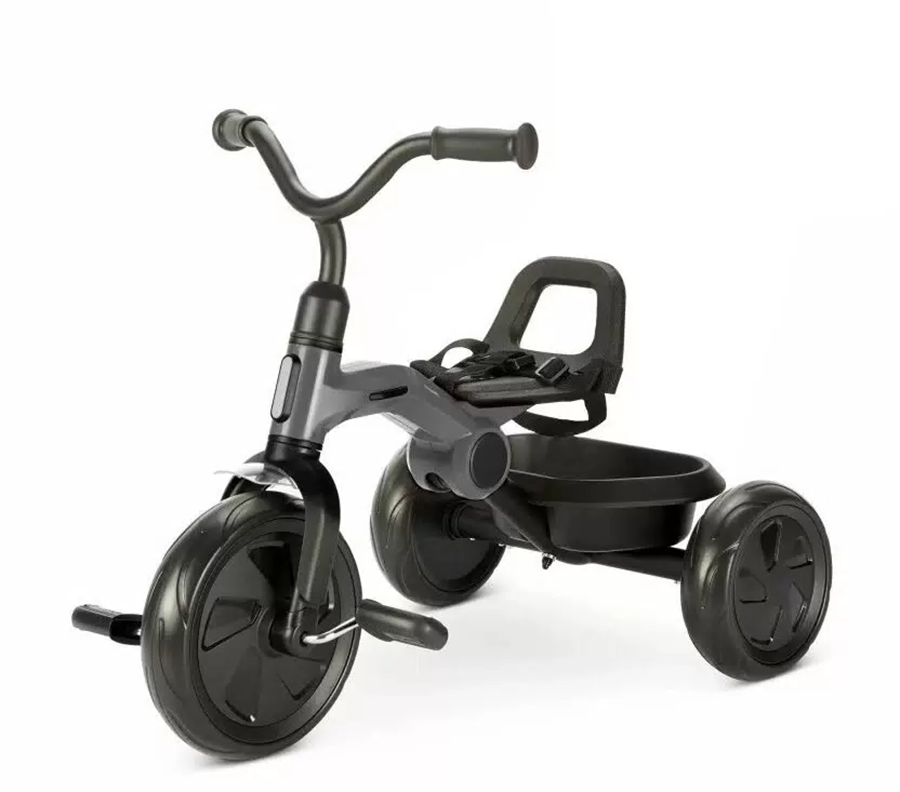 Трехколесный велосипед QPlay Ant Basic Trike, складной, темно-серый