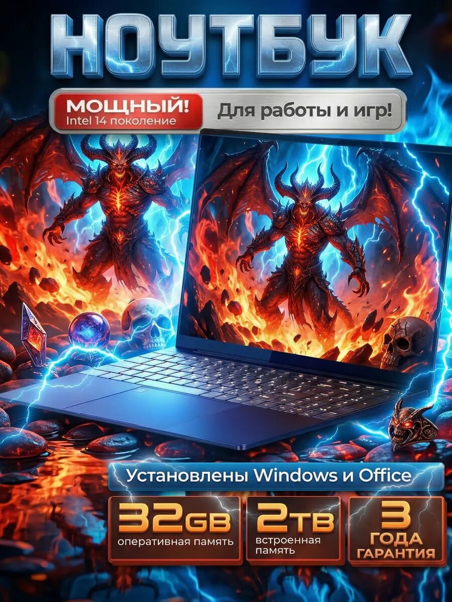 Ноутбук HiGH TECH PREMIUM N-Series RAM 32GB / SSD 2048 GB