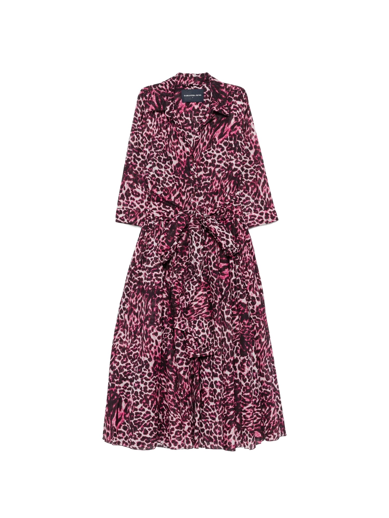 Платье Leopard-print belted dress