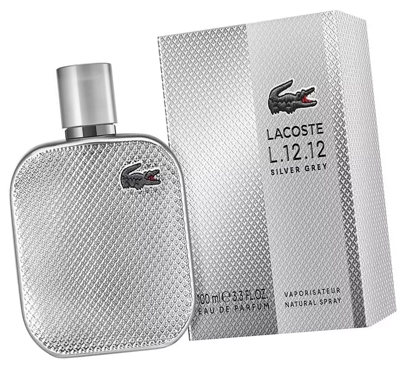 Аромат Lacoste L 12 12 Silver Grey 100 мл мужской - Лакост Л 12 12 парфюмерная вода Серый