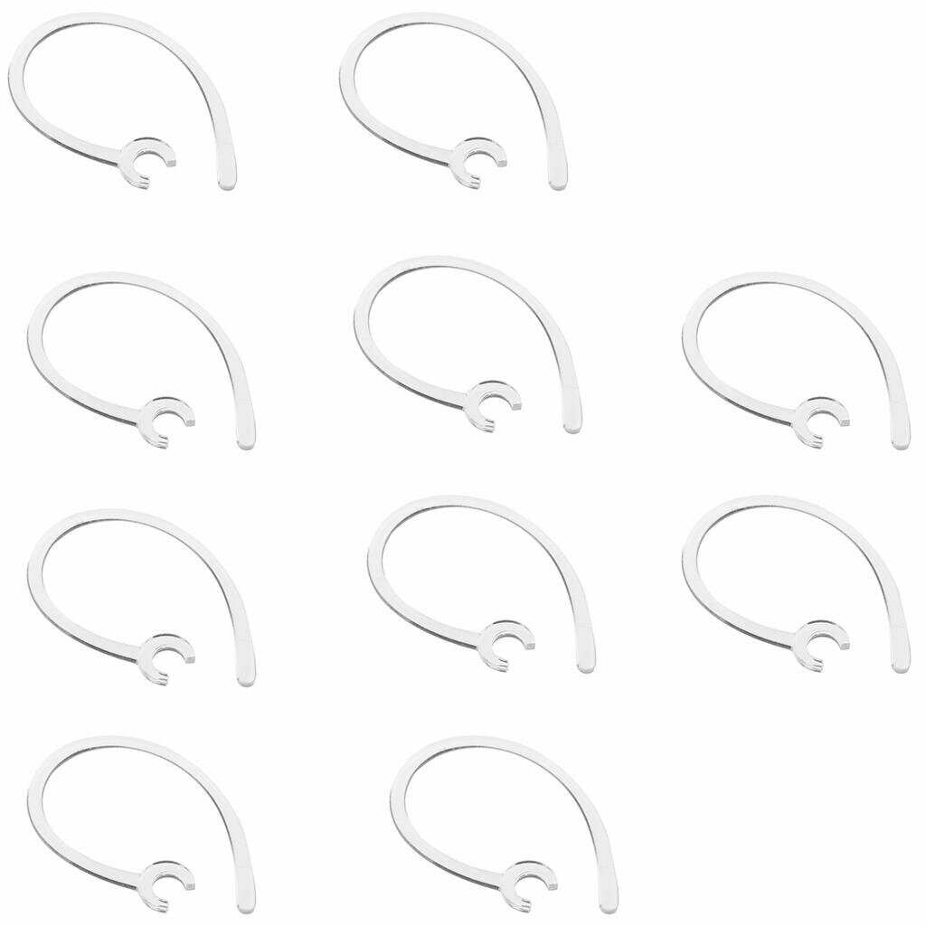 10 сменных заушных крючков и зажимов для Bluetooth-гарнитуры 5,6 мм F, прозрачные.