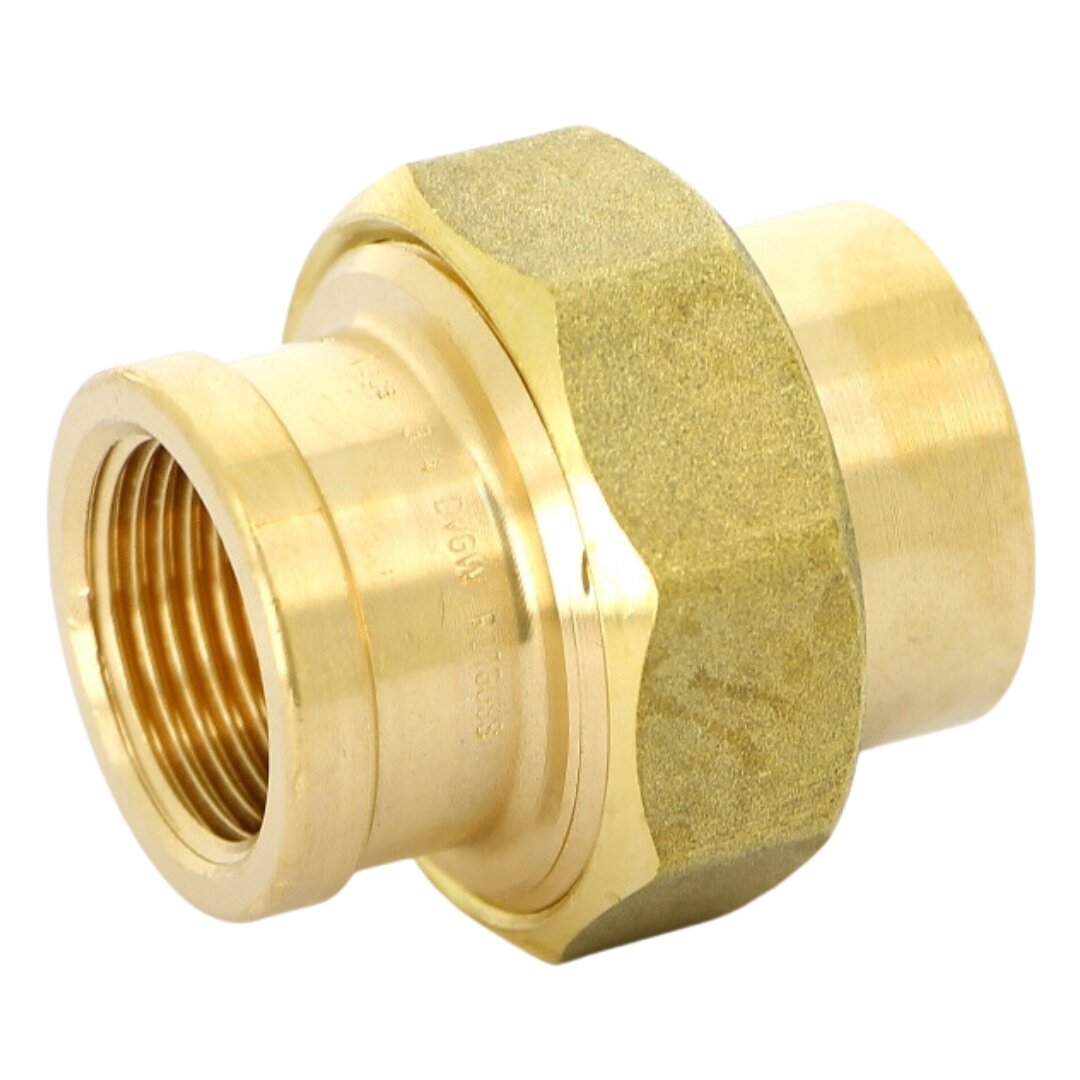 Американка резьбовая (ВР) 3/4" с коническим уплотнением бронза VIEGA (446949)