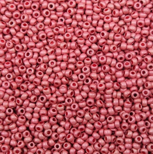 Бисер Preciosa Чехия №18598 "пыльная роза" матовый металлик 10/0, 5 гр,1шт.