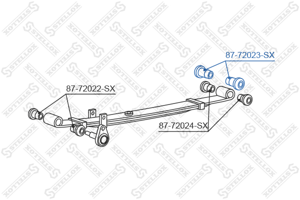 С б рессоры зад. верхн. Mitsubishi Paje Stellox 87-72023-SX