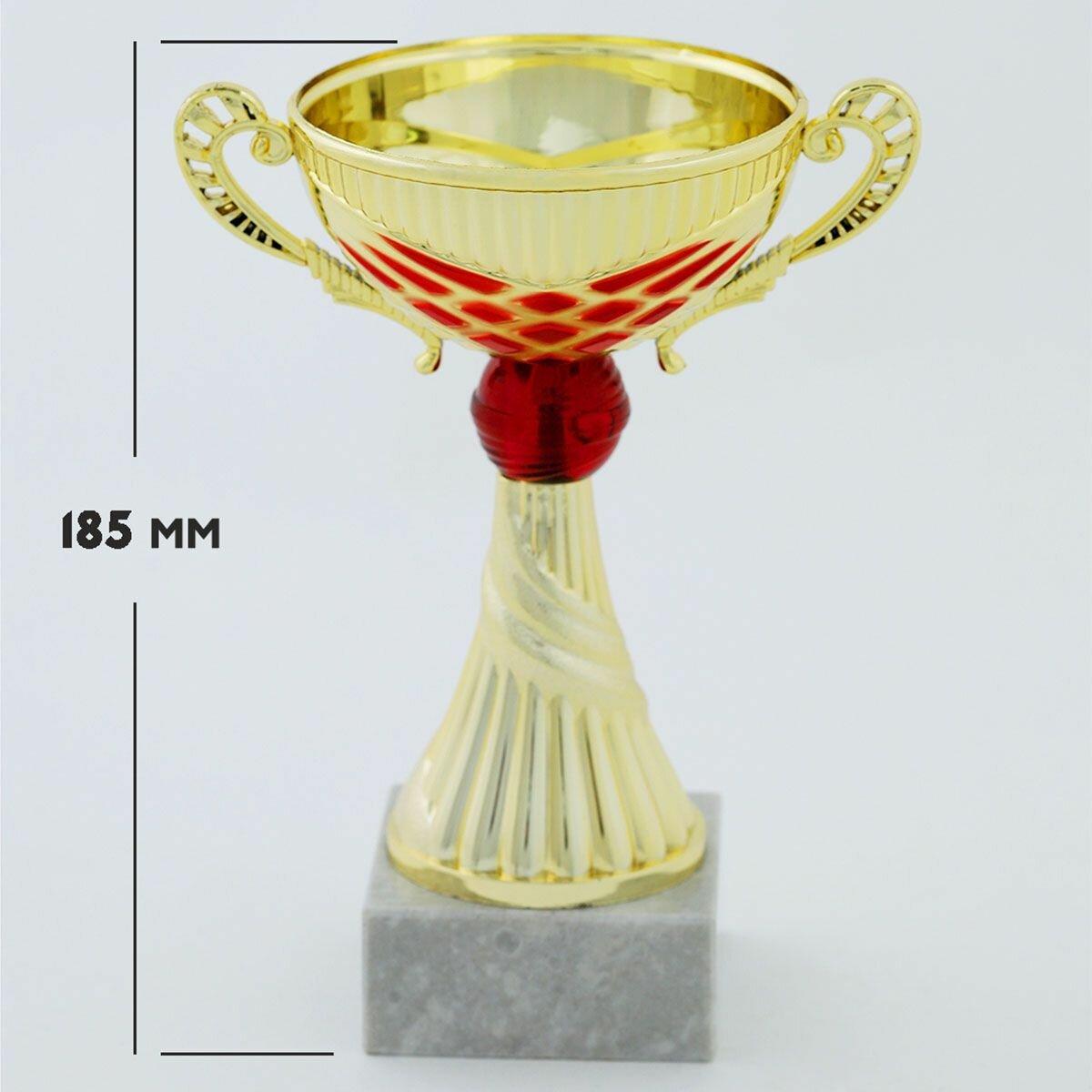 Кубок ИК0007 18,5 см золото/красный