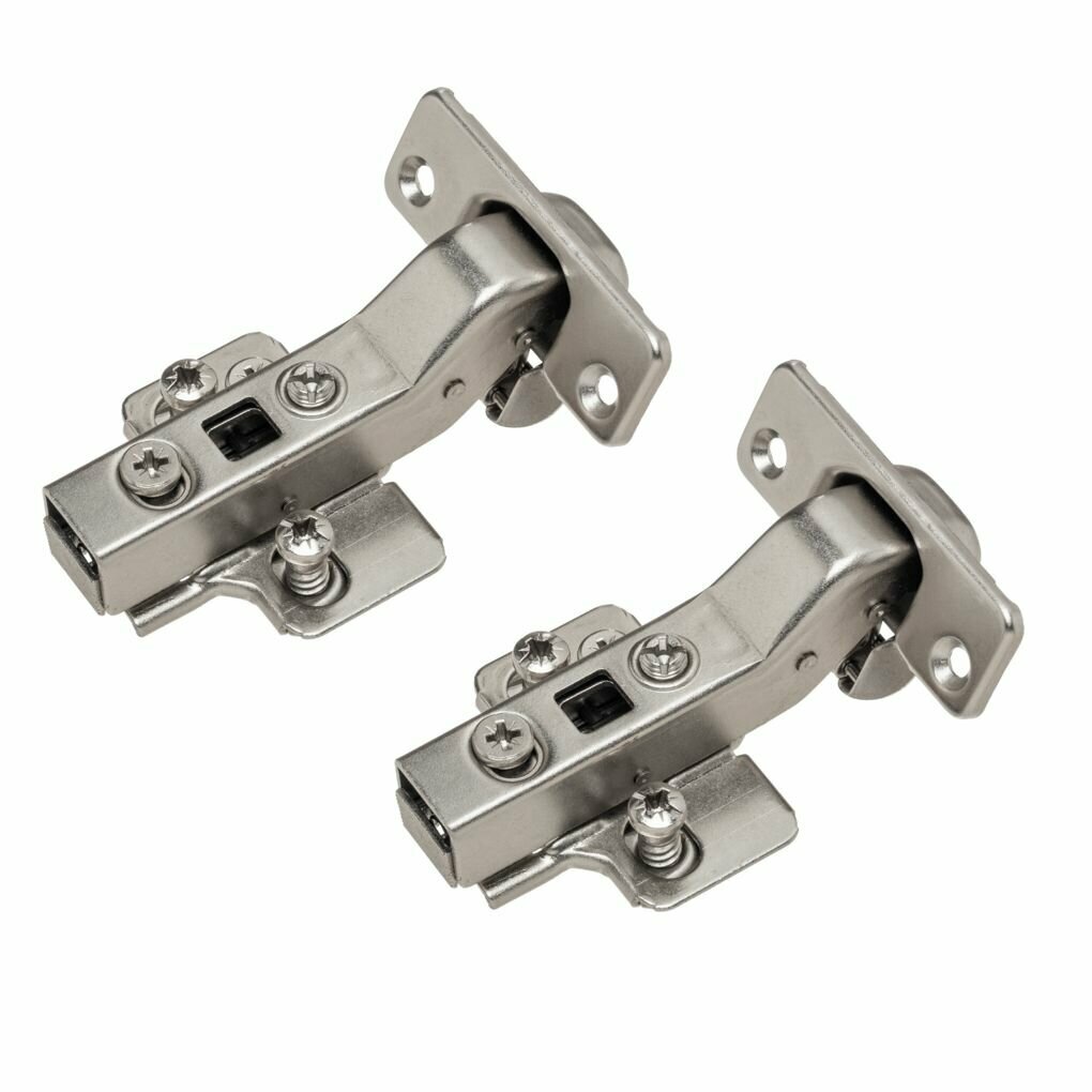 Мебельная петля накладная 30 градусов с доводчиком угловая Clip-on Комплект 2 шт