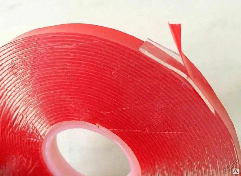 Двухсторонний скотч акриловый для авто 3М 6009F 9 мм х 5 м (двухсторонний скотч, клейкая лента акриловая двусторонняя, монтажная лента 3M)