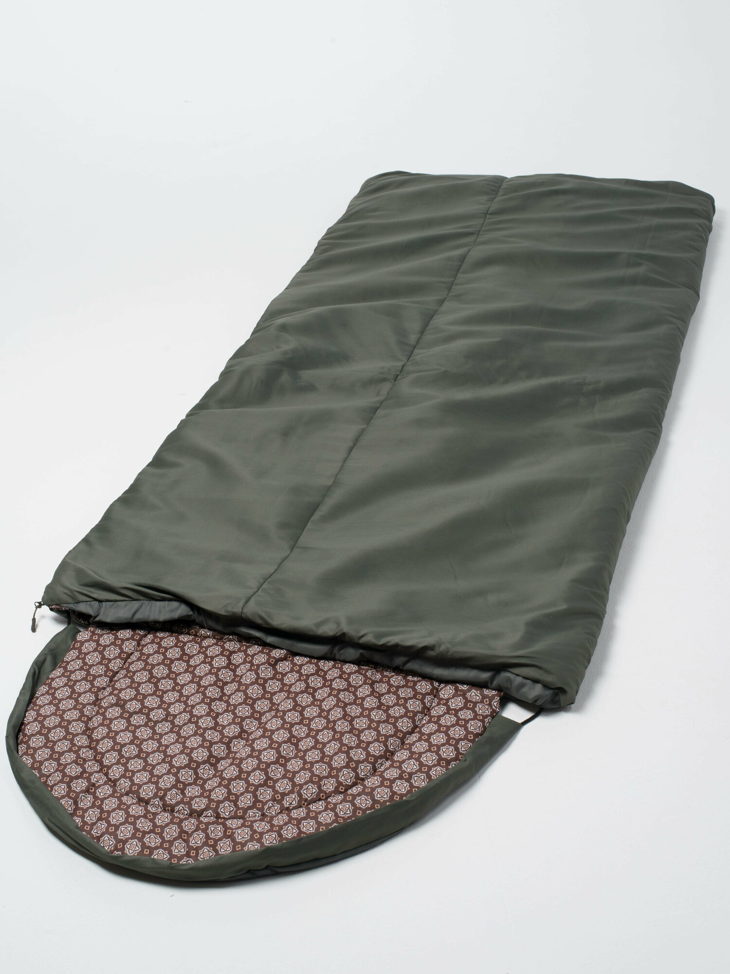 Спальный мешок зимний утепленный взрослый Huntsman Standart с подголовником одноместный (до -25°), ткань таслан, цвет антрацит