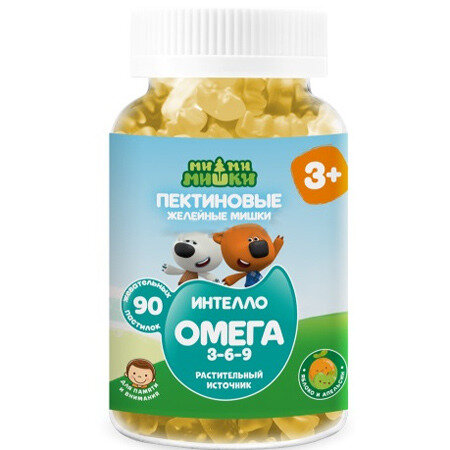 Ми-ми-мишки фруктовые омега 3-6-9 пастилки жев пектиновые 2г №90