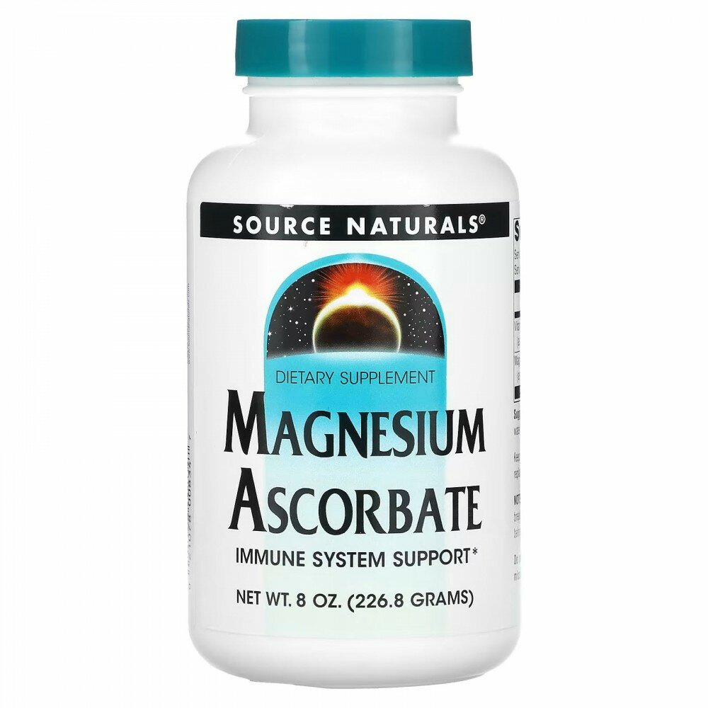Source Naturals, аскорбат магния, 226,8 г (8 унций)
