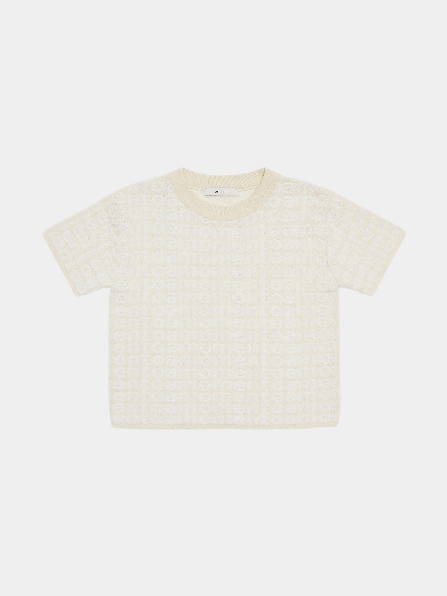 Футболка AMOMENTO Boucle Logo Top