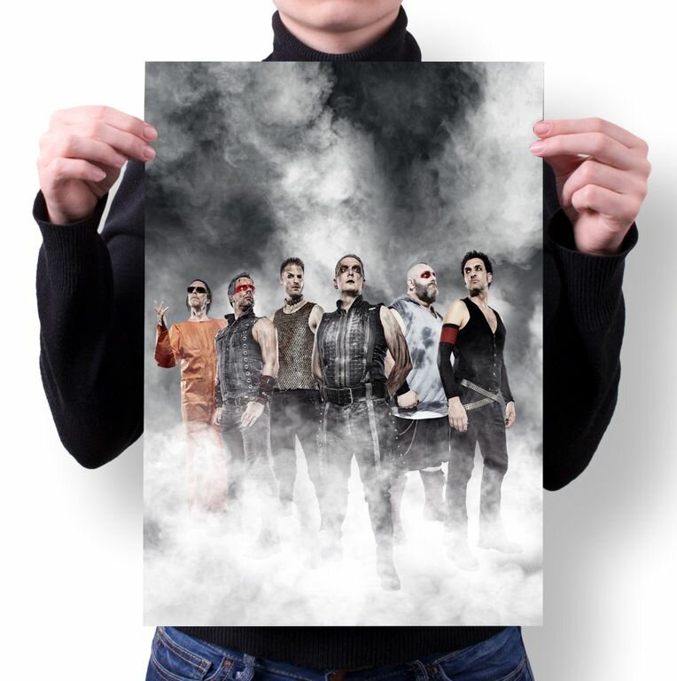 Плакат Rammstein, Рамштайн №9, А3 (42-29 см)