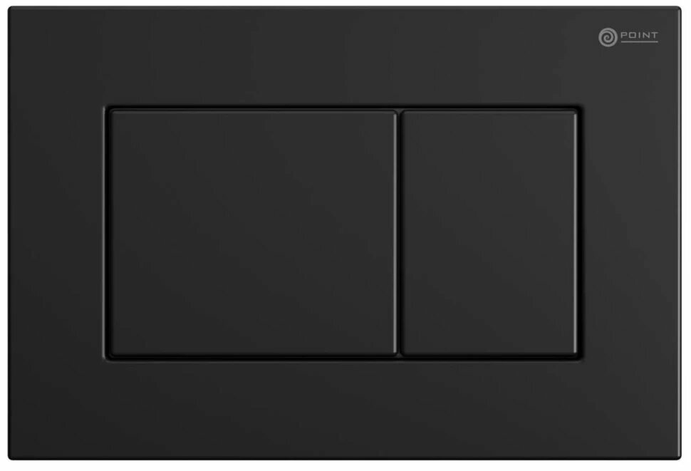 Кнопка смыва Point Ника PN44081BM для инсталляции, черный матовый