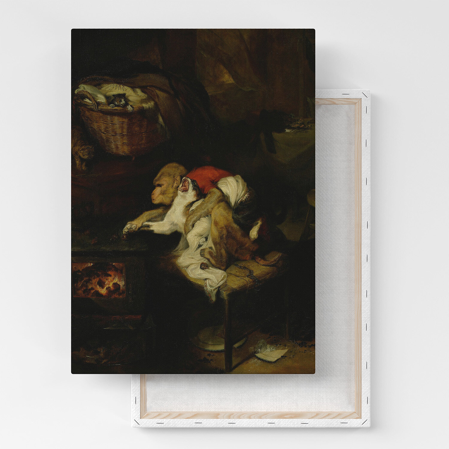 Картина на холсте, репродукция / Эдвин Ландсир - The Cats Paw / Размер 30 x 40 см