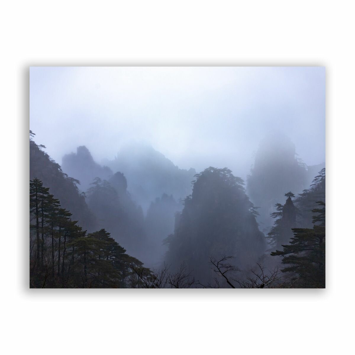 Постер, плакат на бумаге / Природа Китая - Горы / Размер 30 x 40 см