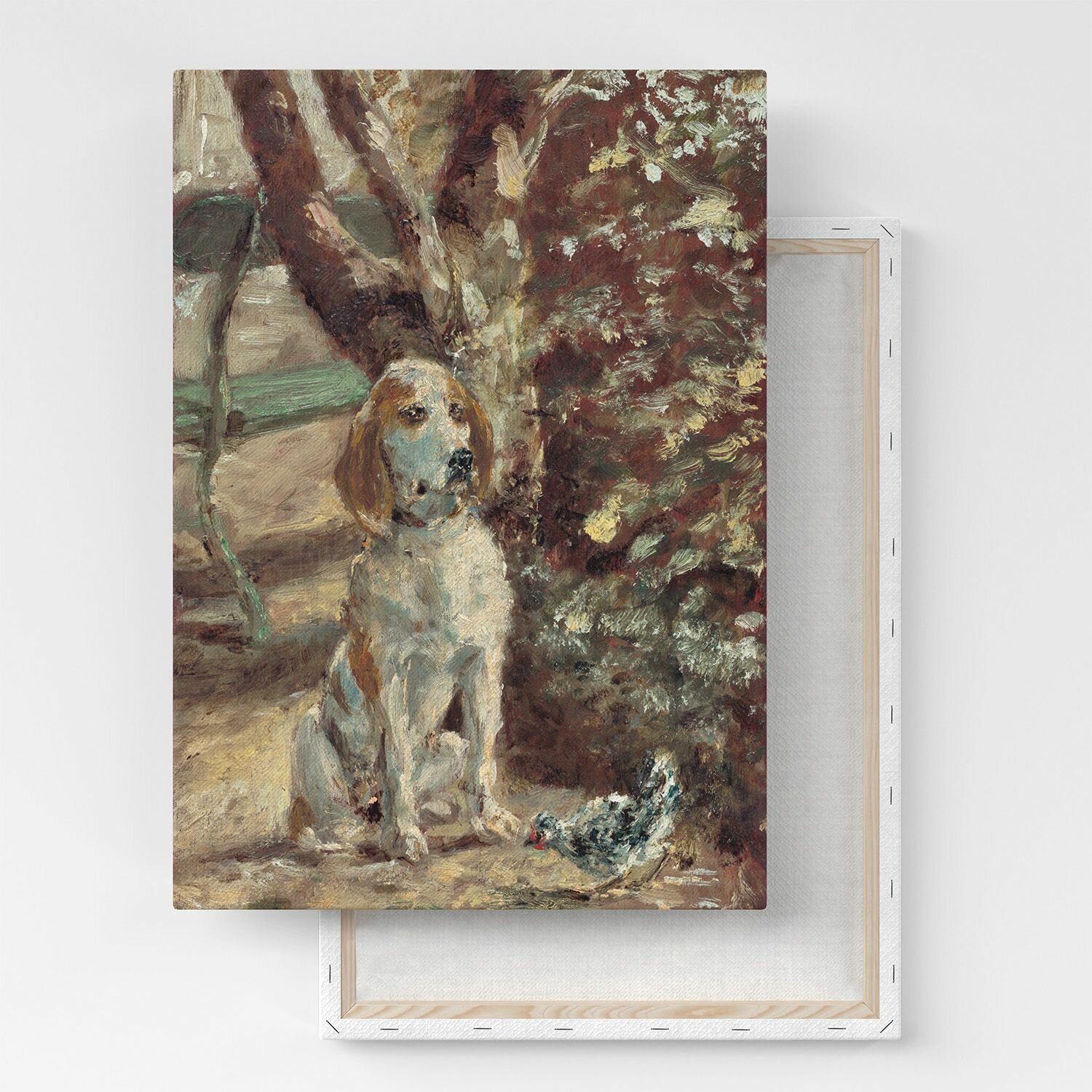 Картина на холсте, репродукция / Анри де Тулуз-Лотрек - The Artists Dog Fleche / Размер 40 x 53 см