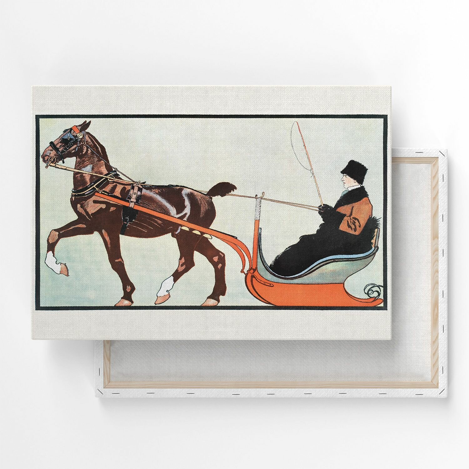 Картина на холсте, репродукция / Эдвард Пенфилд - Man in carriage / Размер 60 x 80 см