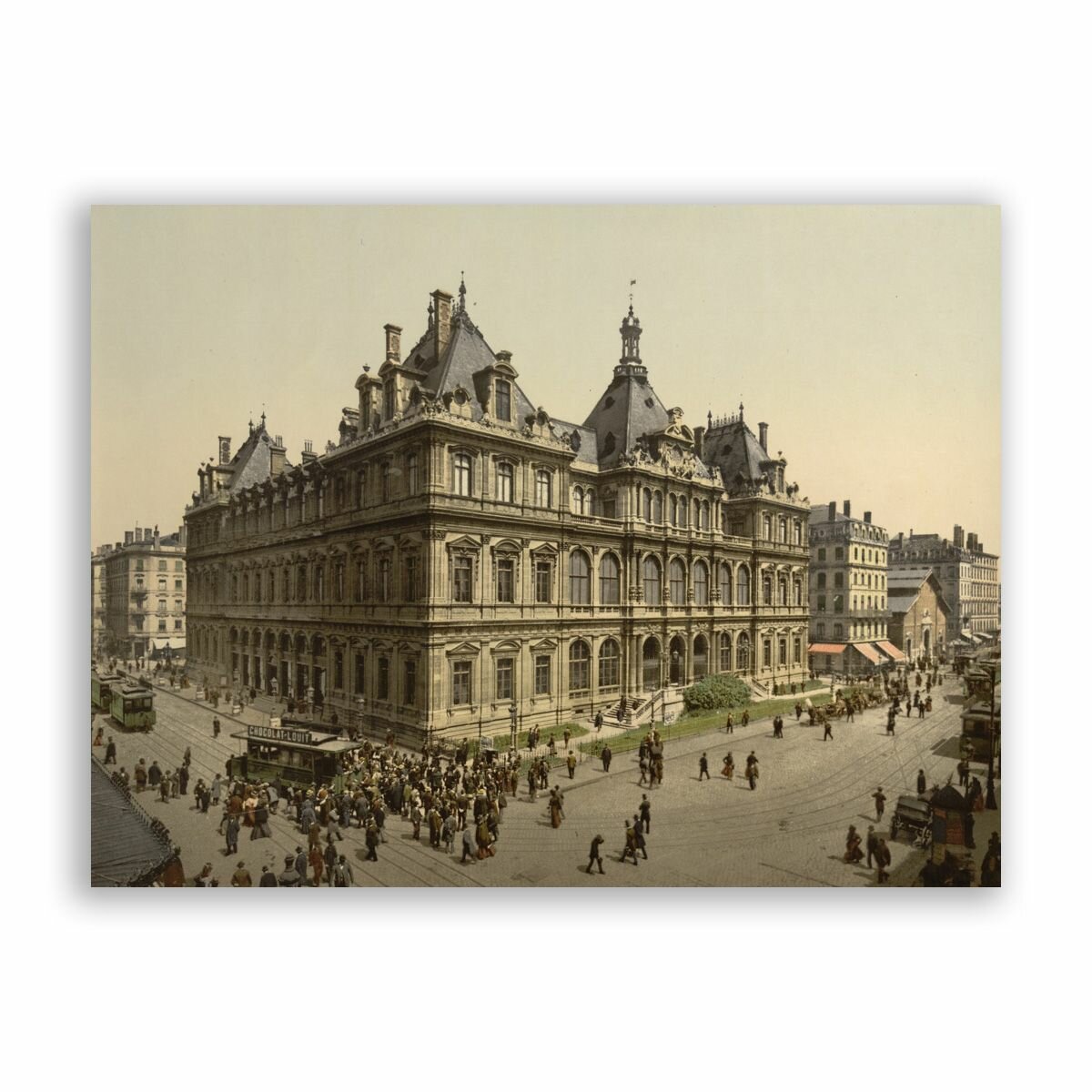 Постер, плакат на бумаге / The Bourse, Lyons, France / Размер 30 x 40 см