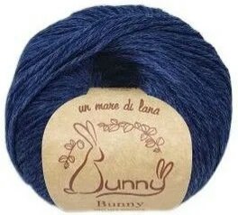 Пряжа WOOL SEA BUNNY, 20% пух кролика, 5% мериносовая шерсть, 30% вискоза, 45% нейлон; 200м/50гр, цвет 361(темно-джинсовый)