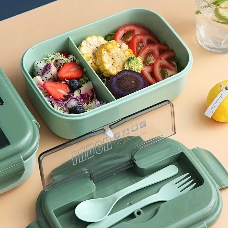 Набор из ланч-бокса и приборов ILikeGift Convenient, зеленый