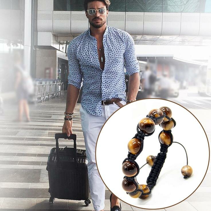 Браслет CosplaYcitY, тигровый глаз