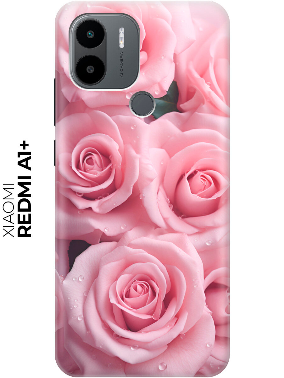 Силиконовый чехол на Xiaomi Redmi A1+ / A2+ / Poco C50 / C51 / Сяоми Редми А1 Плюс / А2 Плюс / Поко С50 / С51 с рисунком "Букет роз"