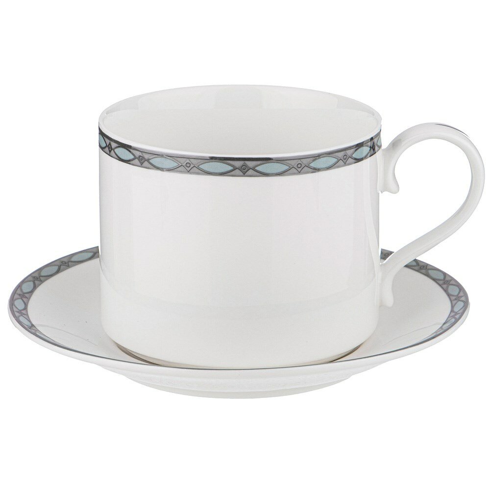 Чайная пара lefard "Glamour" 300 мл голубая