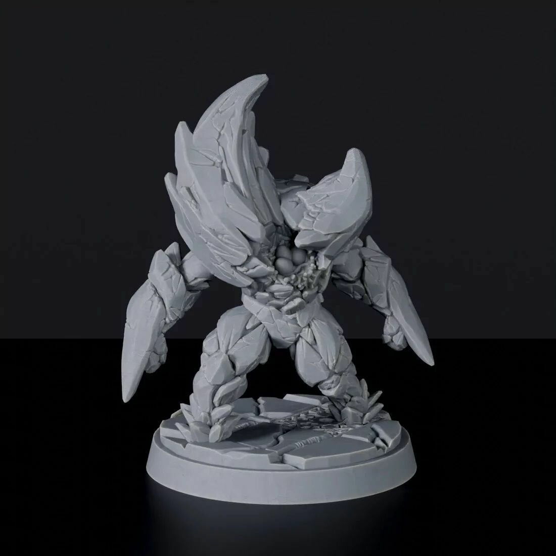 Миниатюра D&D "Элементаль земли А" 32 мм (DnD, Dungeons & Dragons, ДнД, Подземелья и Драконы, Pathfinder)